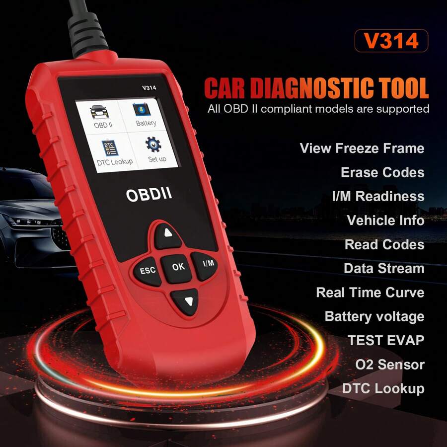 V314 Professional OBD2 Scanner & Diagnostic Scan Tool - Advanced Car ...