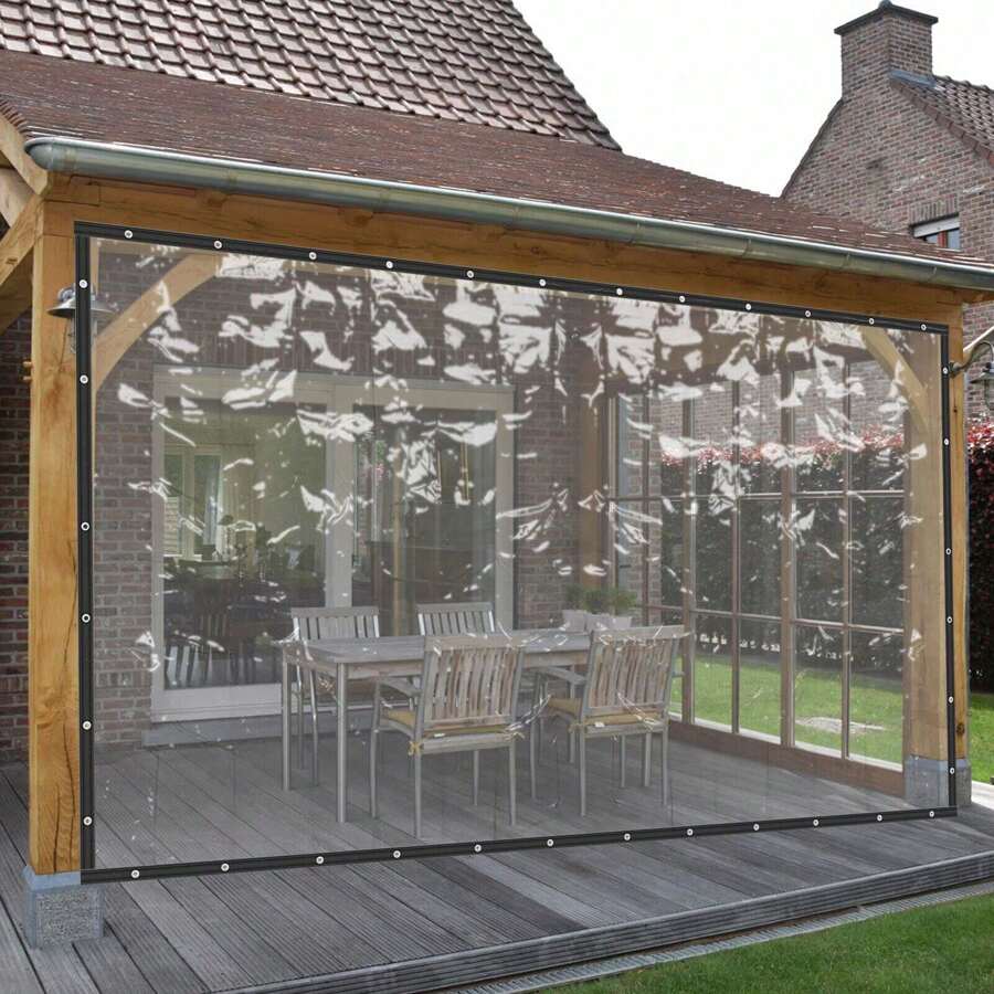 Commercial Grade Waterproof Clear Awning 8*16FT Commercial PVC Clear ...