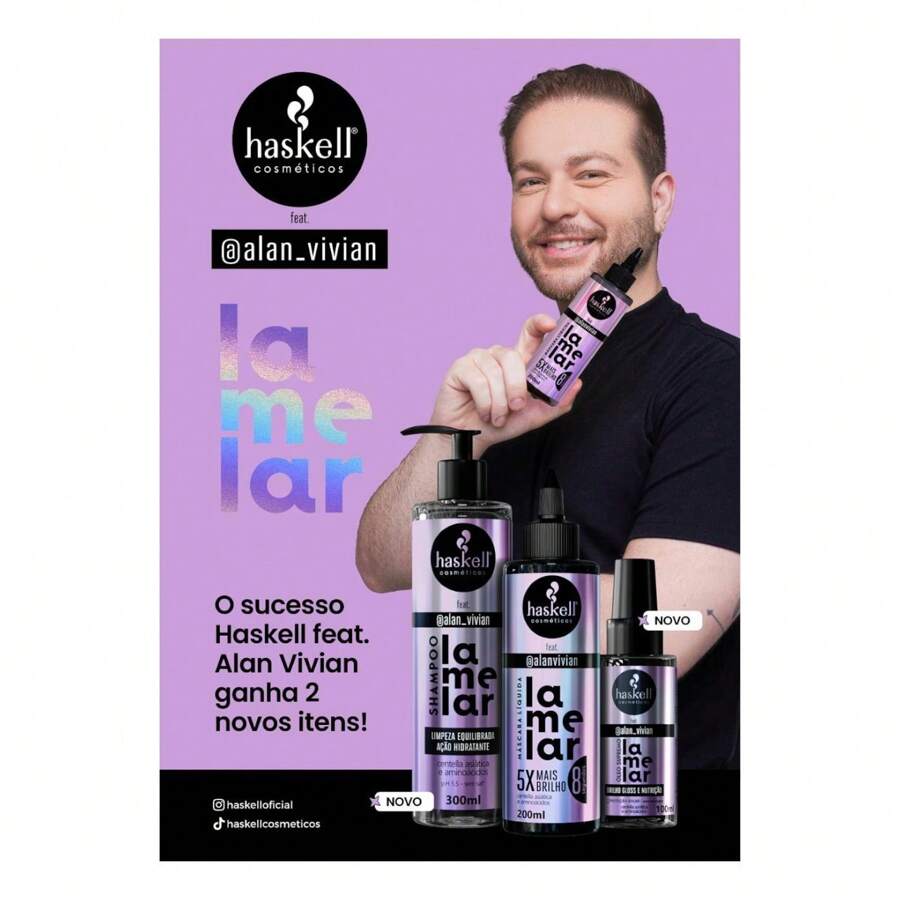 Kit 2 Óleo Supremo Lamelar feat Alan Vivian 100ml Haskell | SHEIN Brasil
