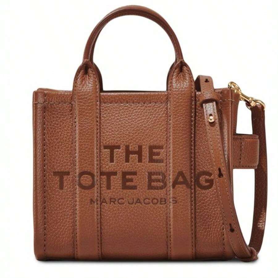 Marc Jacobs Mini Micro Leather Tote Bag Brown | SHEIN USA