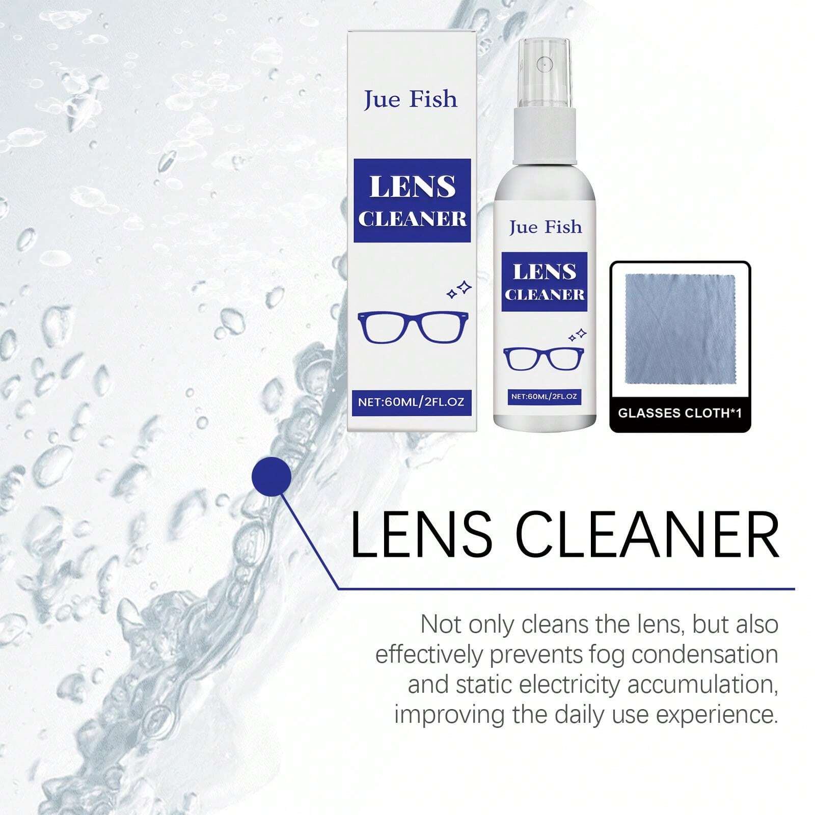 Glasses Cleaning Spray - Powerful Cleaning Formula Easily Removes Dirt ...
