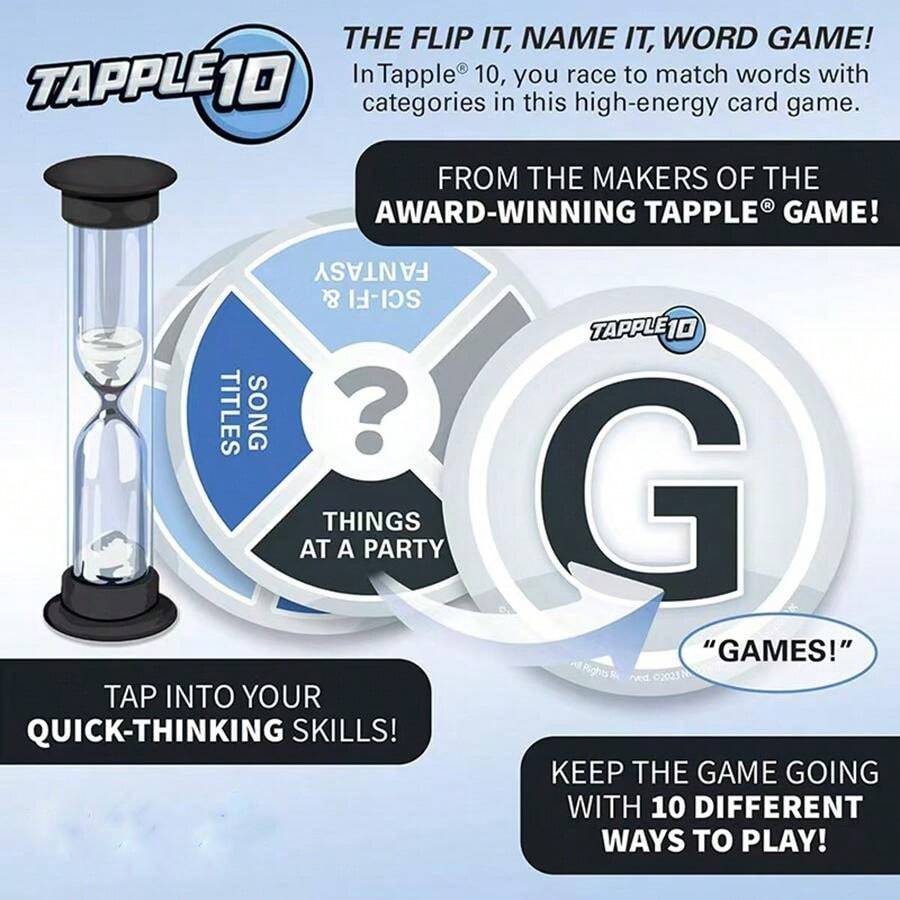 Tapple English Card Game - English Word Game Board Game, Plastic ...