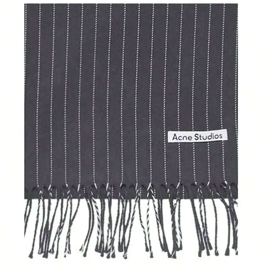 Acne Studios New Wool Stitch Muffler Grey | SHEIN USA