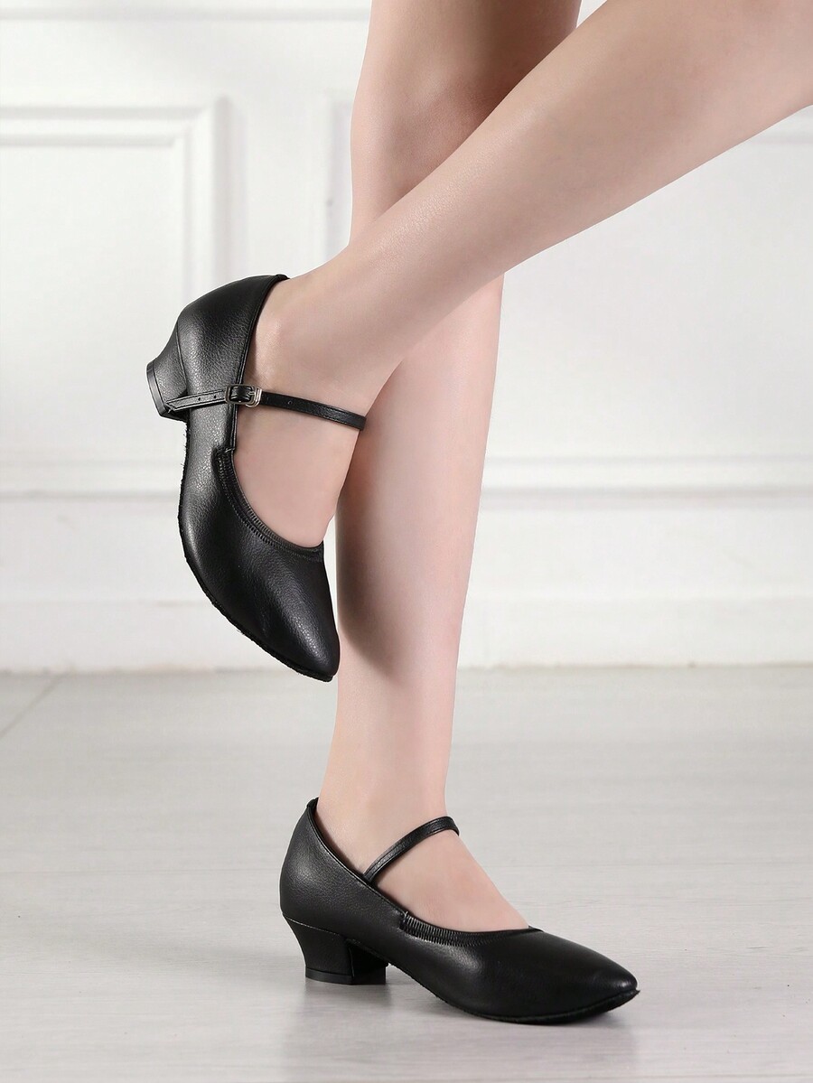 Women's Modern Dance Shoes Chunky Heel Ballroom Jazz Latin Indoor ...