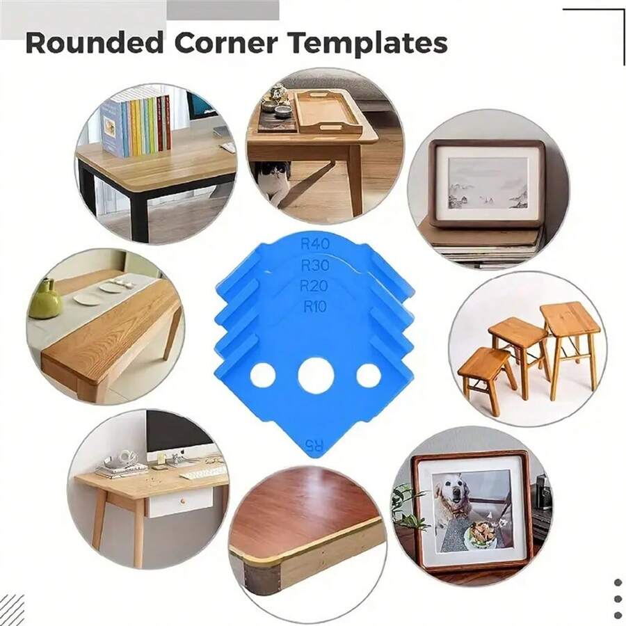 4 Packs Corner Radius Jig Templates For Woodworking - Effortlessly ...