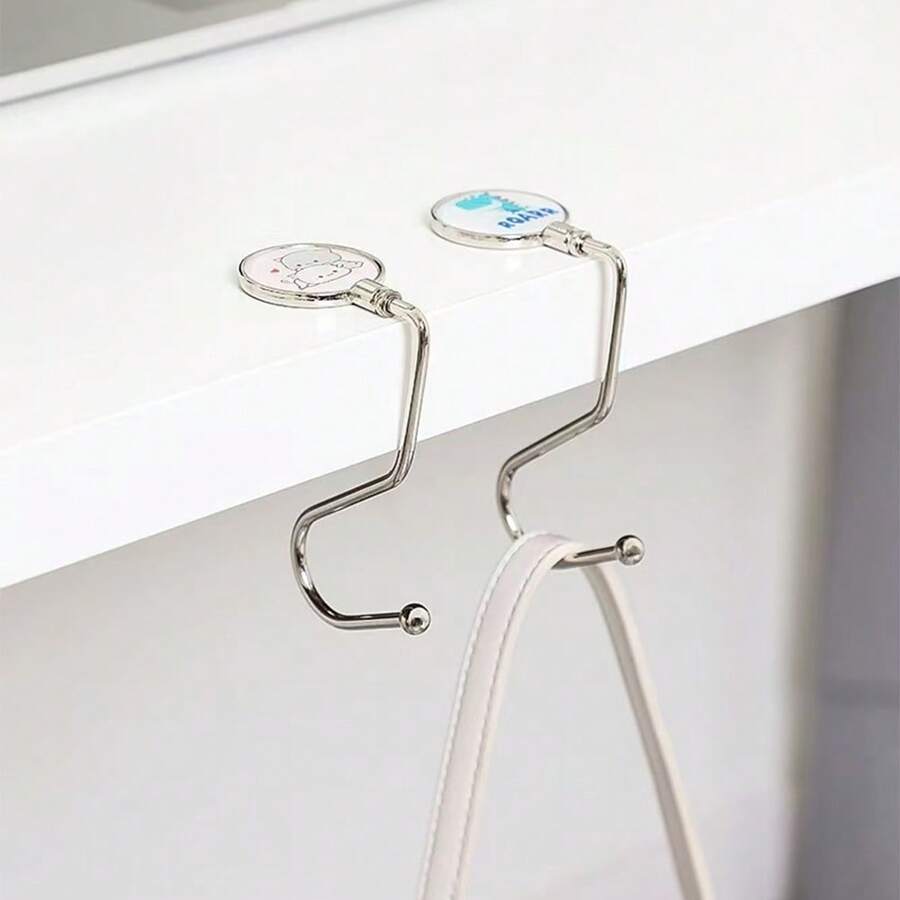 Ultra-Light Desktop Cabinet Hooks, Stainless Steel Non-Adhesive Cartoon ...