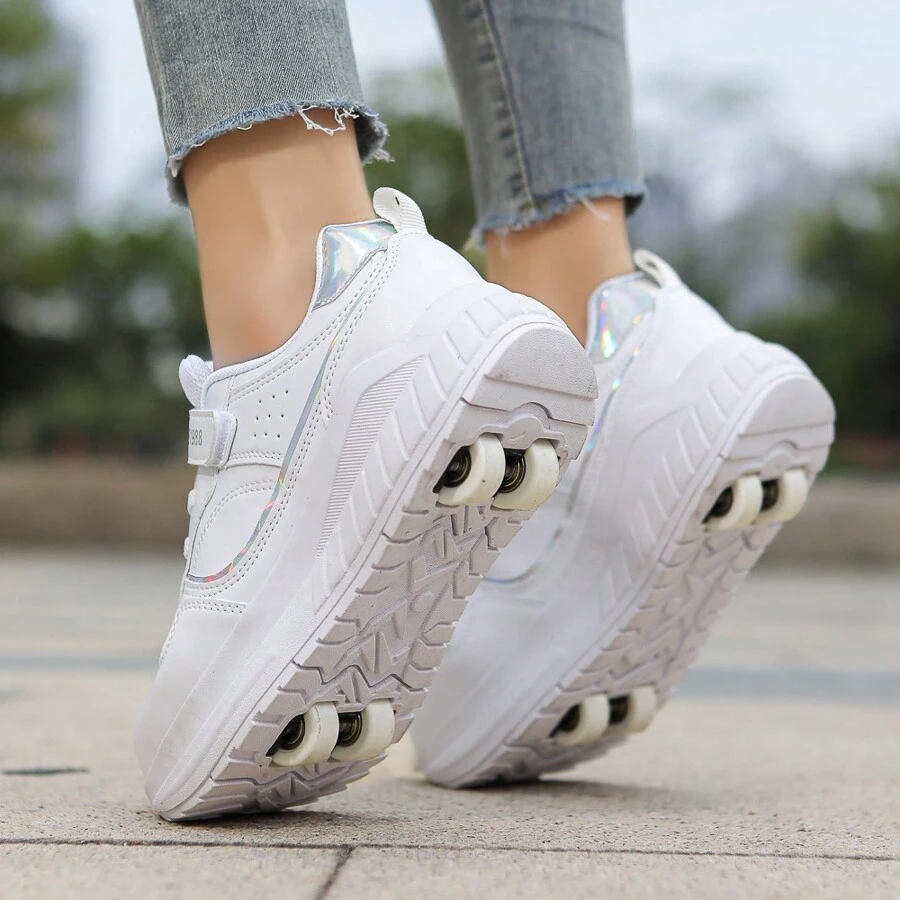 Hot Selling Roller Blade Shoes For Students, Unisex Wheeled Sneakers ...