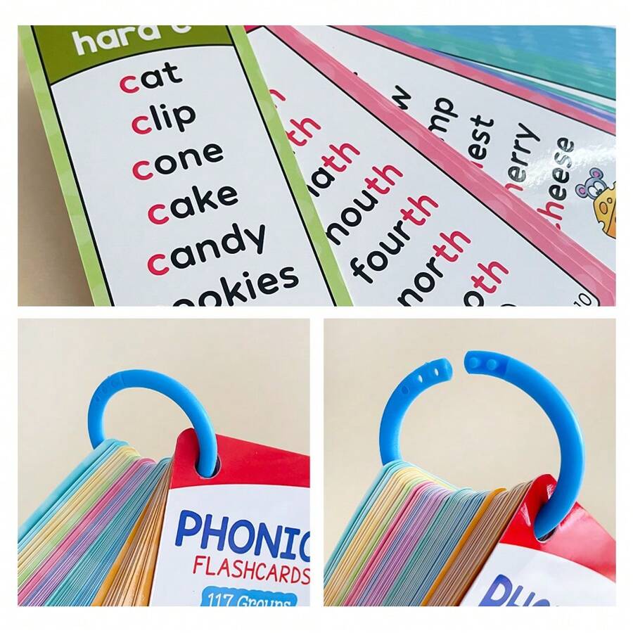 117 Groups Phonics Words Learining Flash Cards, Phonics Games Cards For Toddlers Kids Learn ...