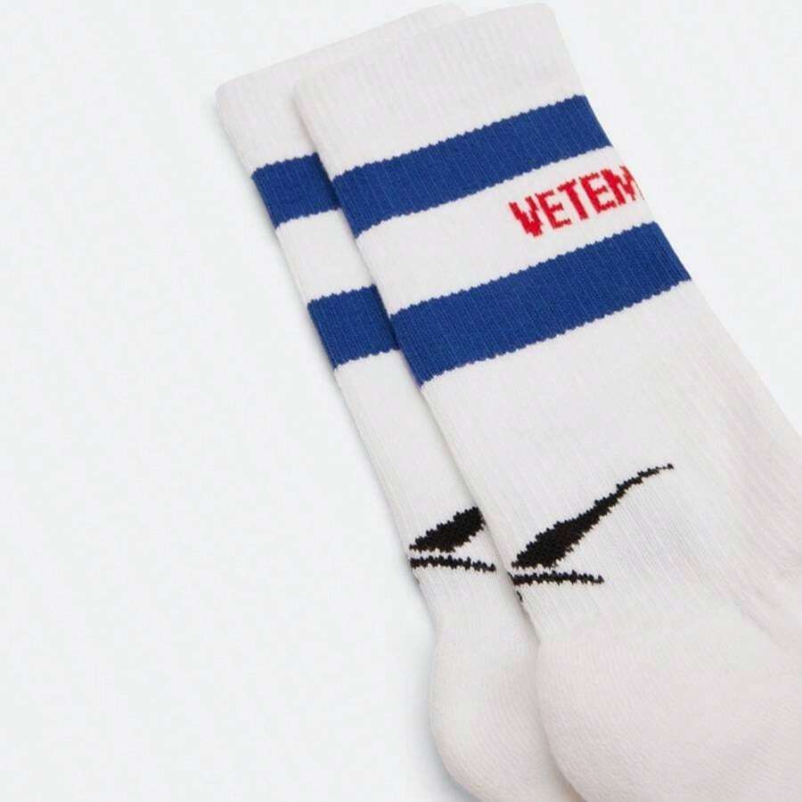 Vetements Iconic Logo Socks White | SHEIN USA