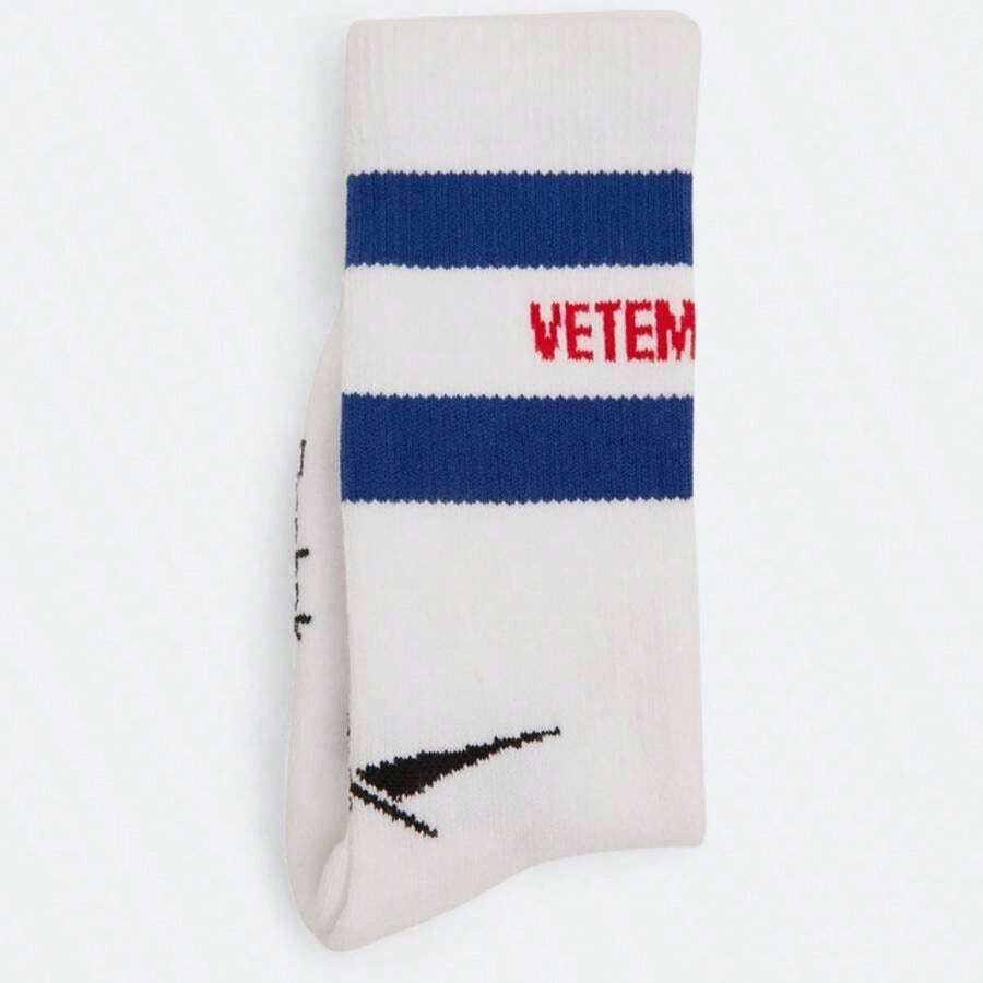 Vetements Iconic Logo Socks White | SHEIN USA