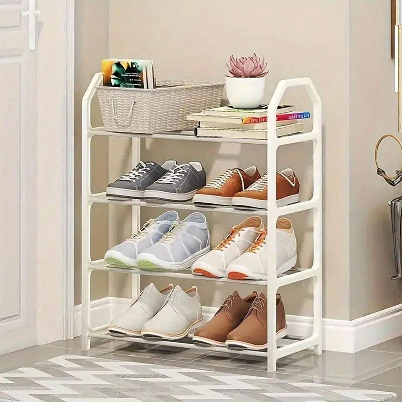 2024 New Wardrobe Shoe Rack, Wardrobe Shoe Rack With 4-Layer Metal Shoe ...
