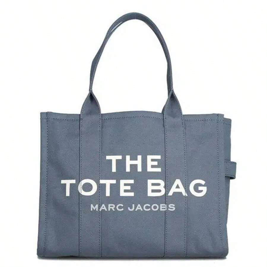 Marc Jacobs Signature Logo Tote Bag Blue | SHEIN USA
