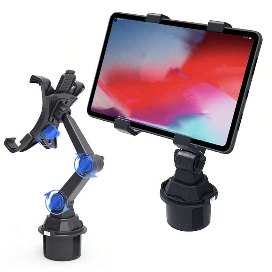 Adjustable Long Car Phone & Tablet Universal Holder, Cup Holder Mount ...