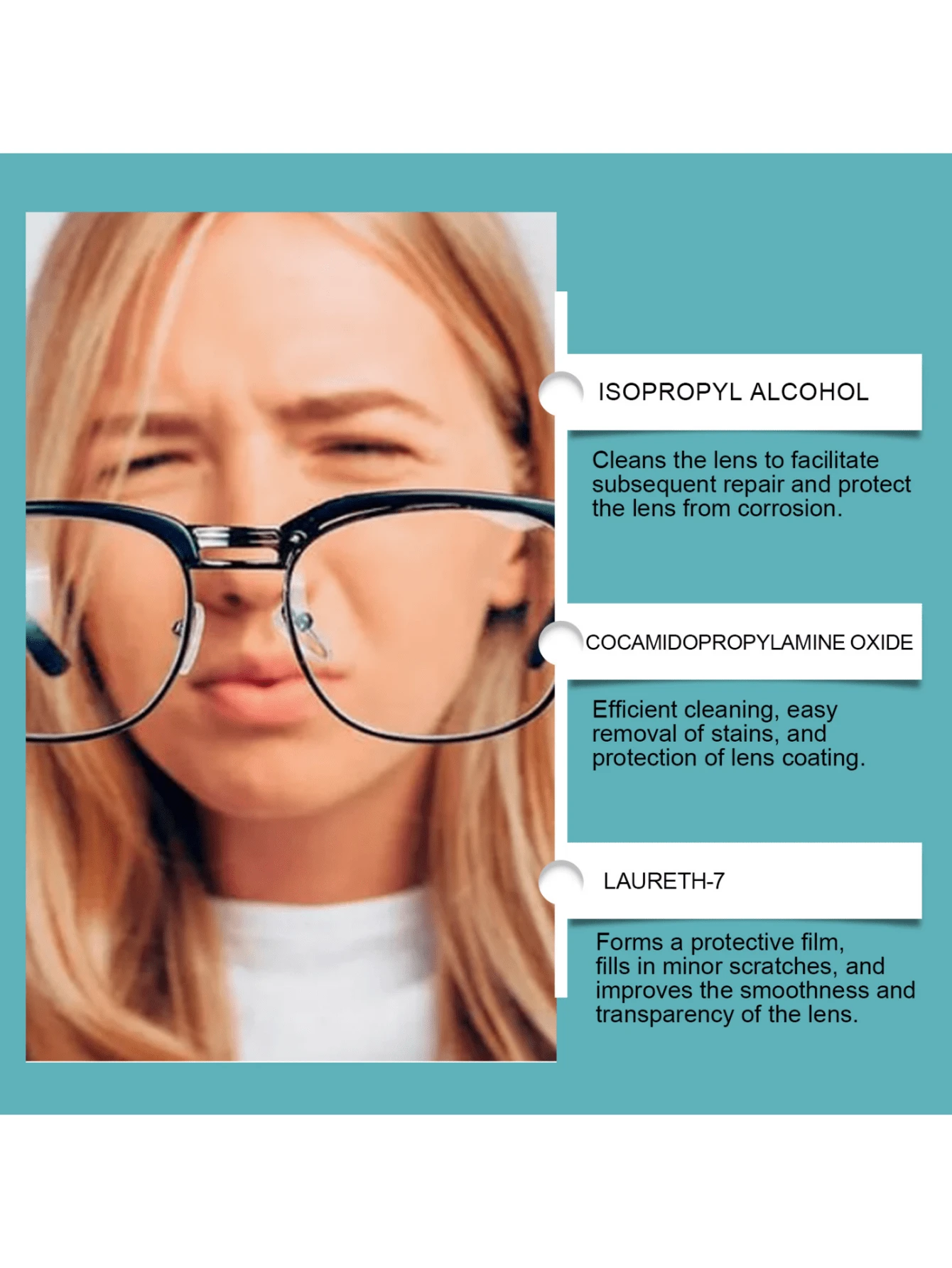 JAKEHOE Lens Cleaning Spray Eyeglasses Anti-Fogging Clear Vision Clean ...