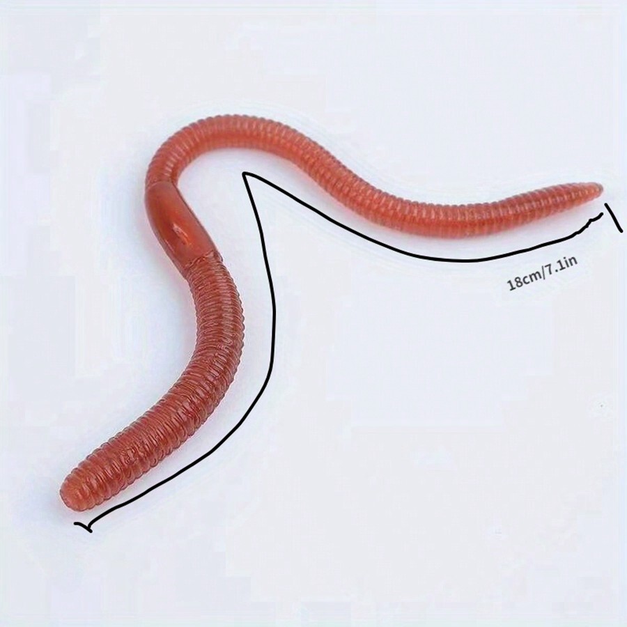 5pcs Realistic Fake Worm Toys For Pranks And Party Supplies, Insect ...