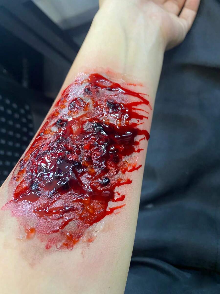 1pc Realistic Horror Bloody Hand Stitched Wound Scar Waterproof ...
