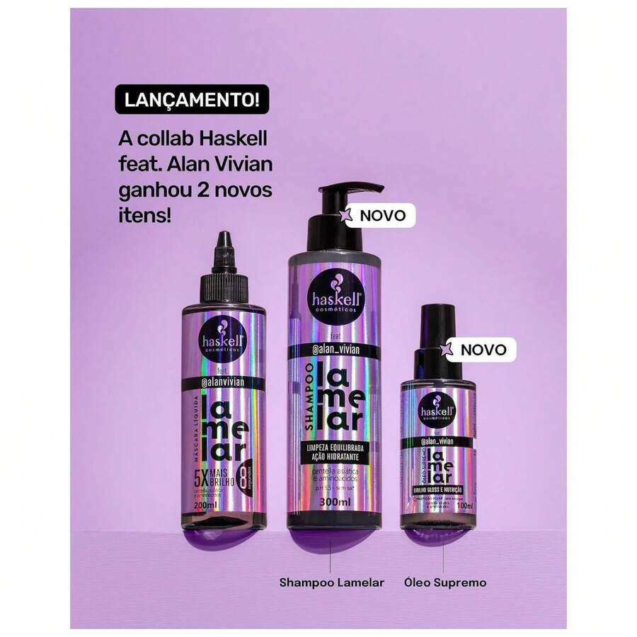 Kit 2 Máscara Líquida Lamelar Haskell feat Alan Vivian 200mL | SHEIN Brasil