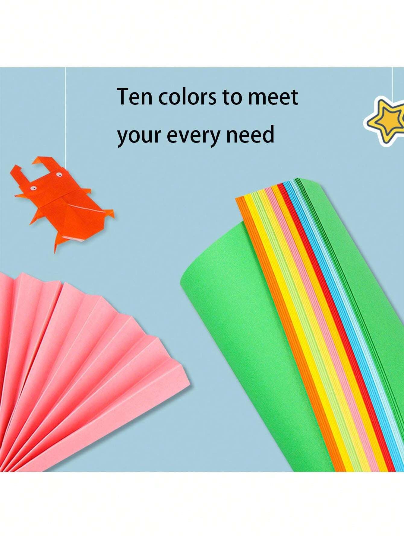 DIY Origami Materials, Student Handcraft Paper Set, 1 Pack Multicolor ...