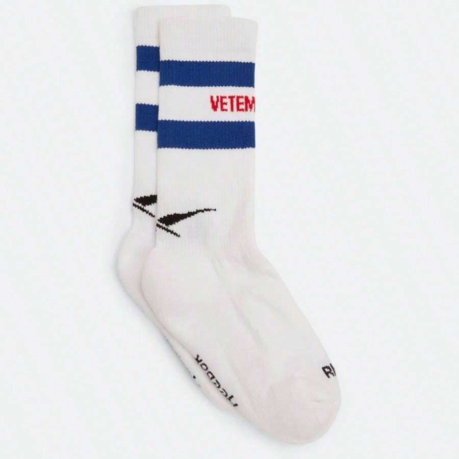 Vetements Iconic Logo Socks White | SHEIN USA