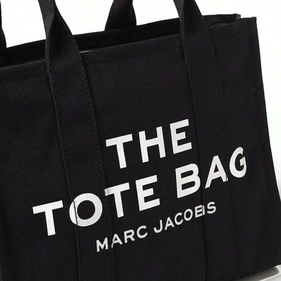 Marc Jacobs Signature Logo Tote Bag Black | SHEIN USA