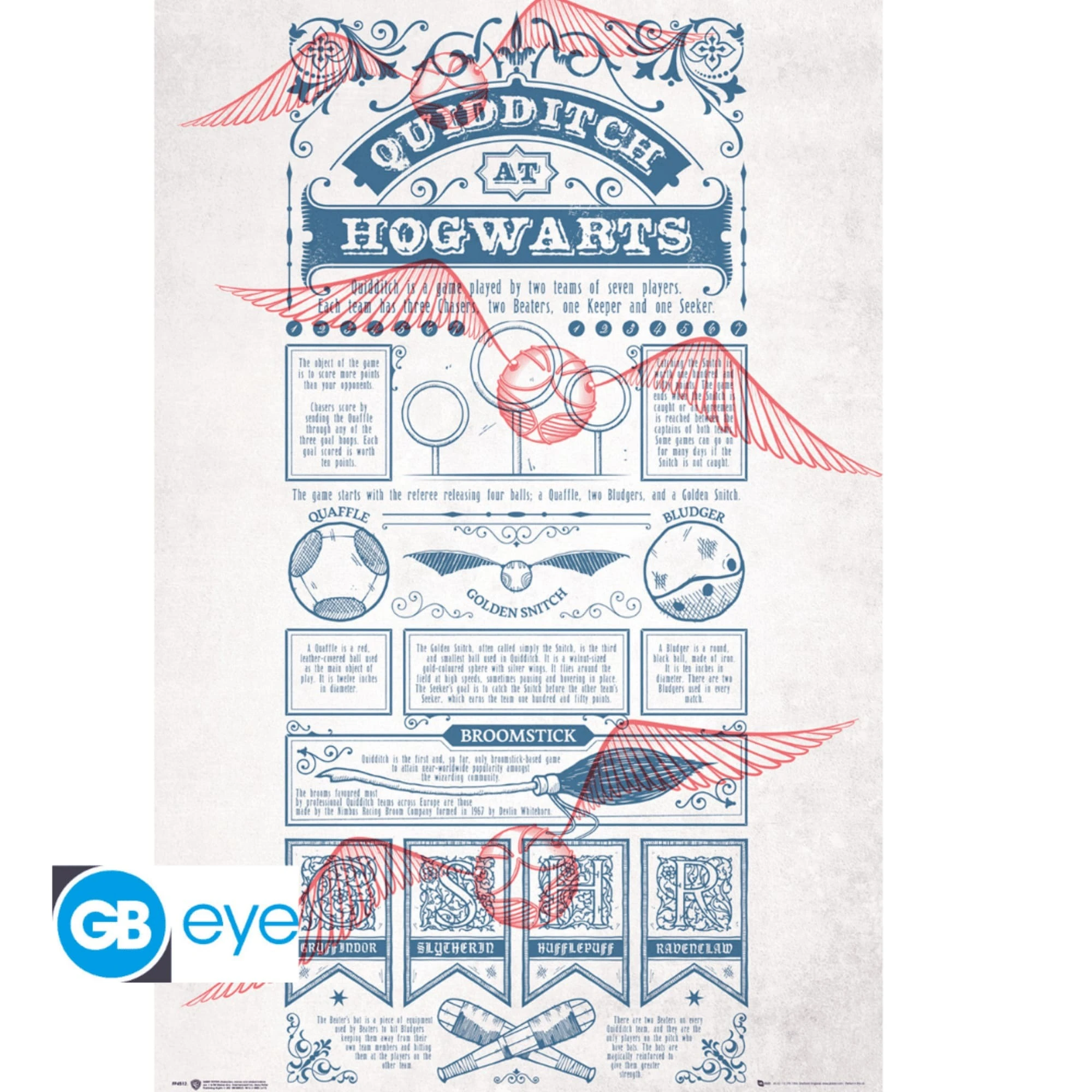 Harry Potter Quidditch At Hogwarts 61 X 91.5cm Maxi Poster | SHEIN USA