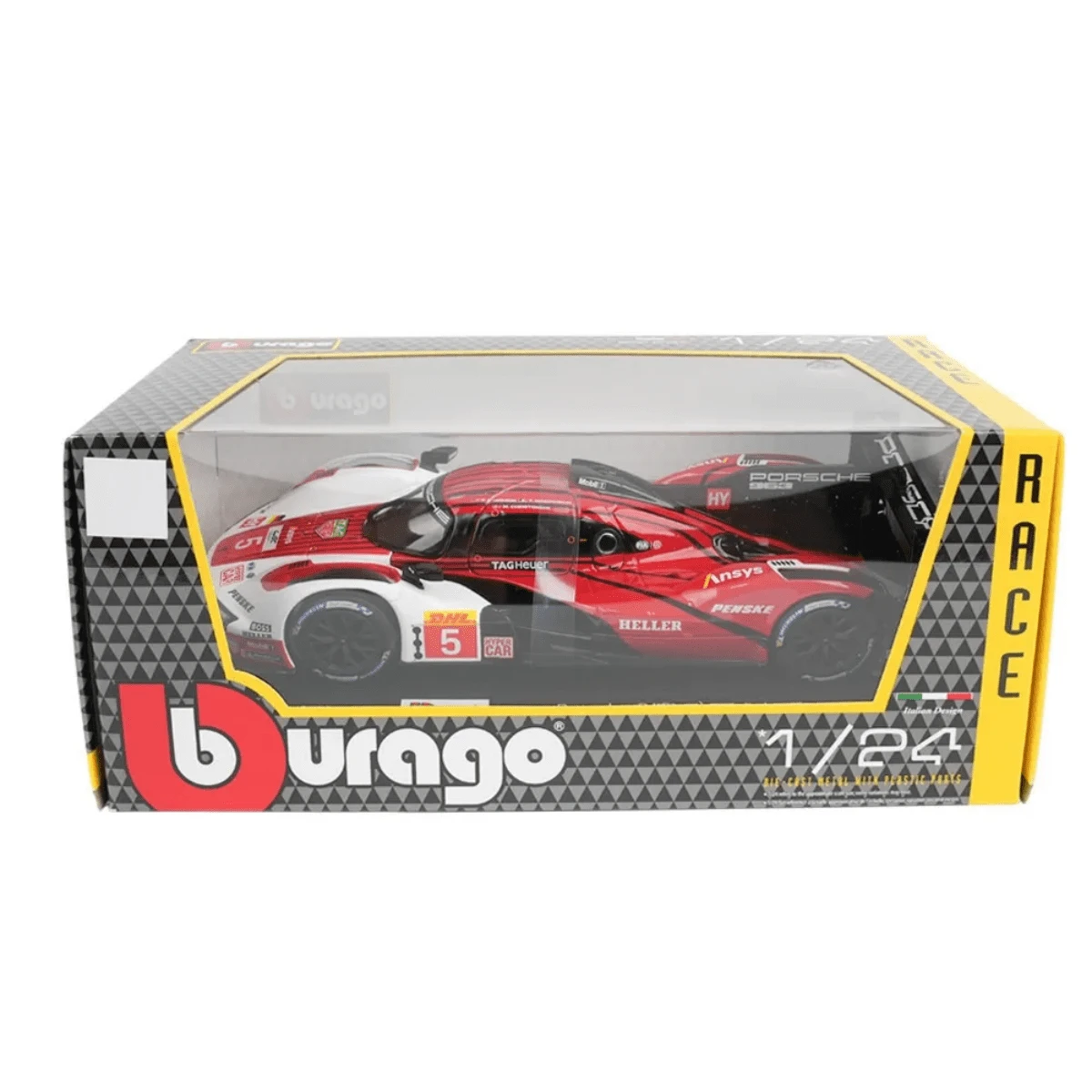 Bburago Bburago 1:24 Porsche 963 Car Model 24h LeMansRally Alloy Racing ...