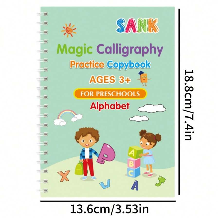 Sank Alphabet Magic Practice Copybook Magic Book Reusable For Kids ...