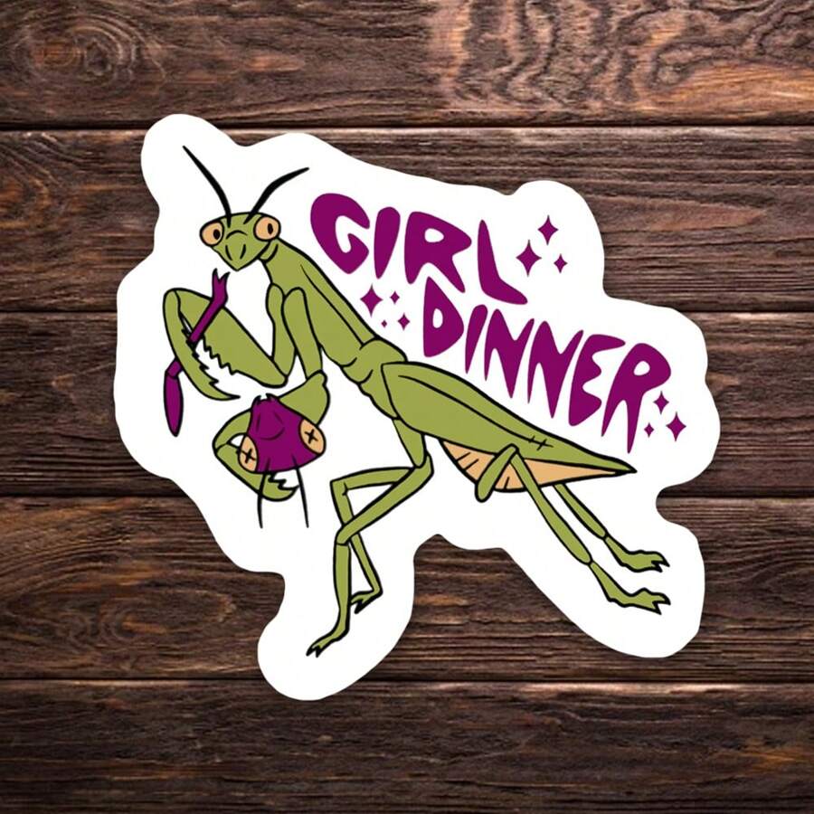 3PCS/5PCS Praying Mantis Sticker, Funny Sticker, Applies To Laptops And ...