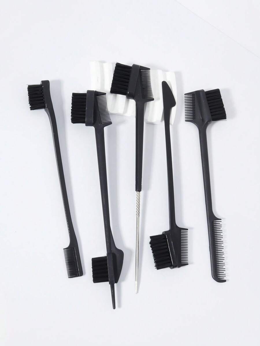 5 Pieces Hair Styling Comb Set Teasing Rat Tail Brush For Edge&Back ...