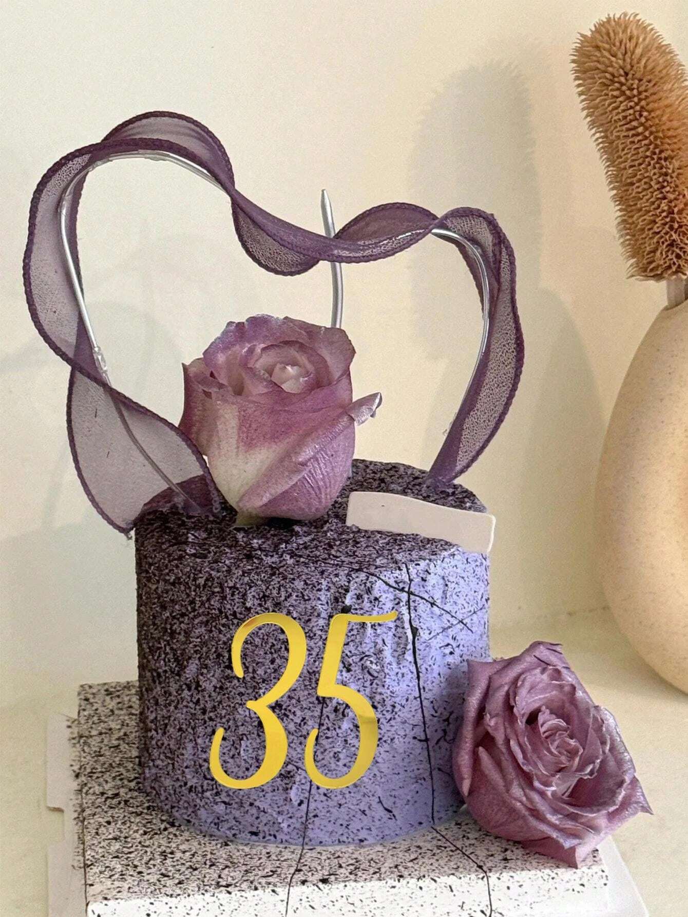 10Pcs Numbers 0~9 Golden Cake Topper And Art Fonts 'Happy Birthday'Cake ...