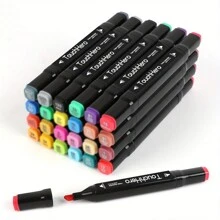 168 Color Dual Tipped Sketch Art Marker Set Double-Ended Markers ...
