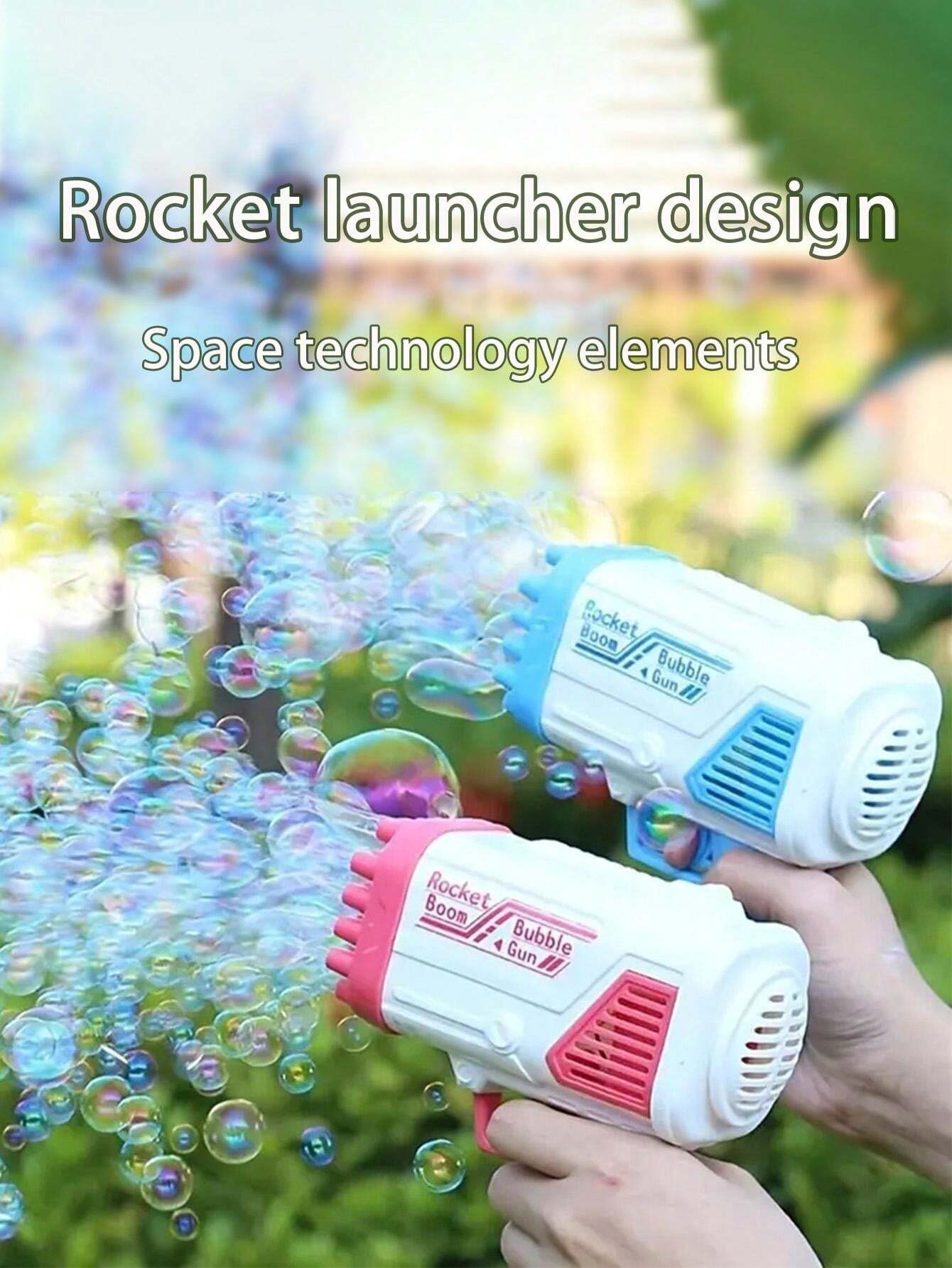 32-Hole Handheld Bubble Machine Electric Bubble Blower Toy, Multi-Hole ...