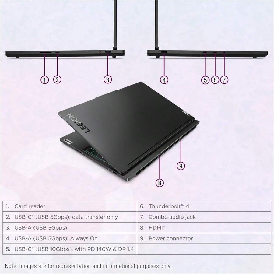 Lenov Lenovo Legion 7i Gen 9 Gaming Laptop, 16" WQXGA 240 Hz Display ...