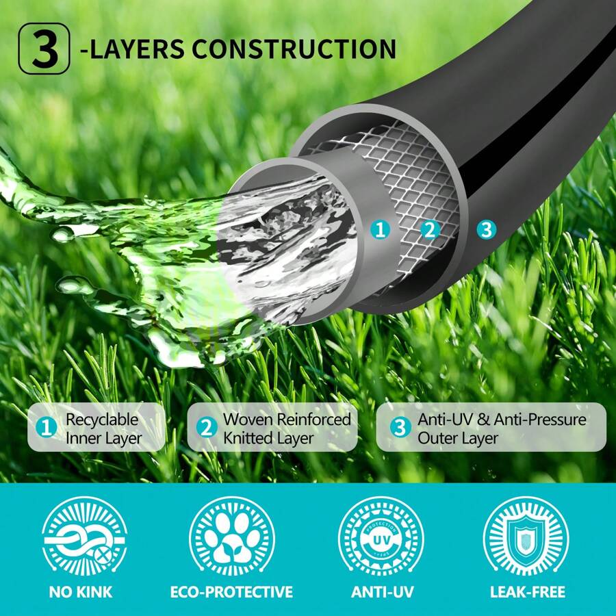 Garden Hose 5/8 In - High Burst Strength And Superior Flexibility ...