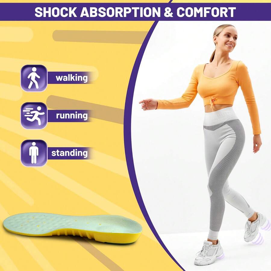 Men's Memory Foam Insoles, Work Boot Insoles, Running Shoes, Hiking ...