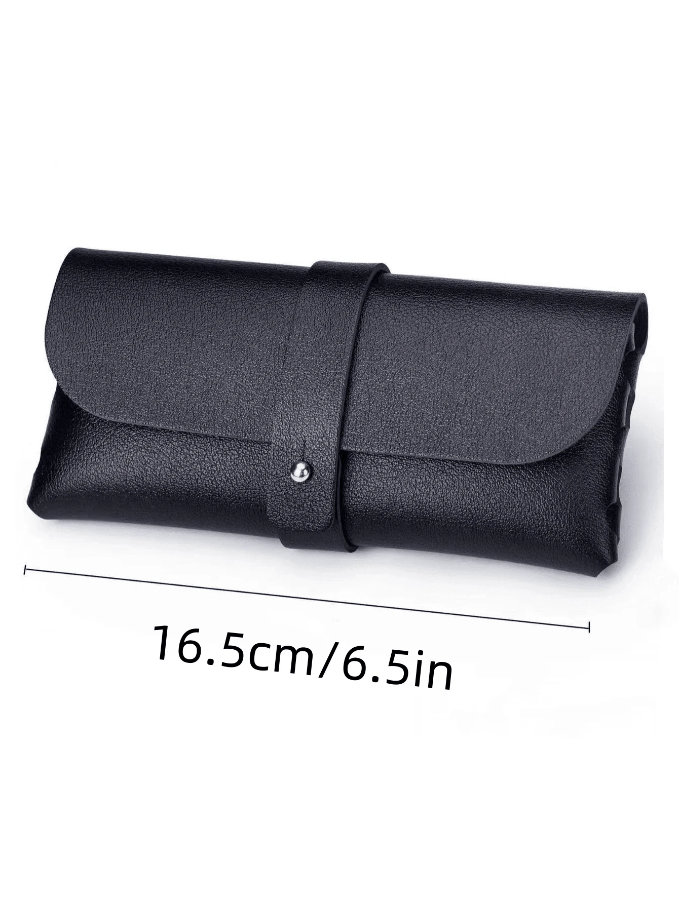 In-Stock Wholesale Eyeglass Case With Button - Black & White PVC Rivet ...