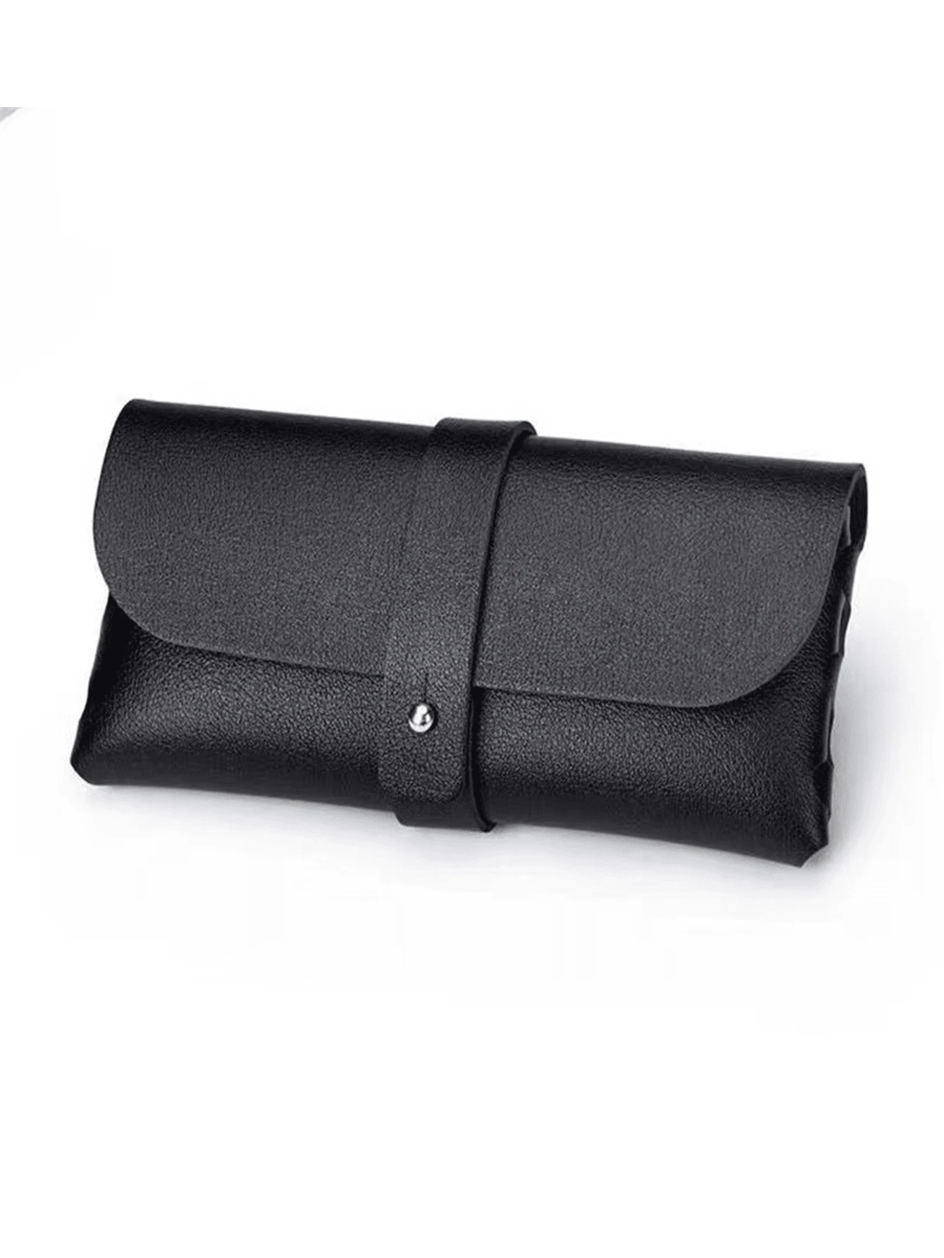 In-Stock Wholesale Eyeglass Case With Button - Black & White PVC Rivet ...
