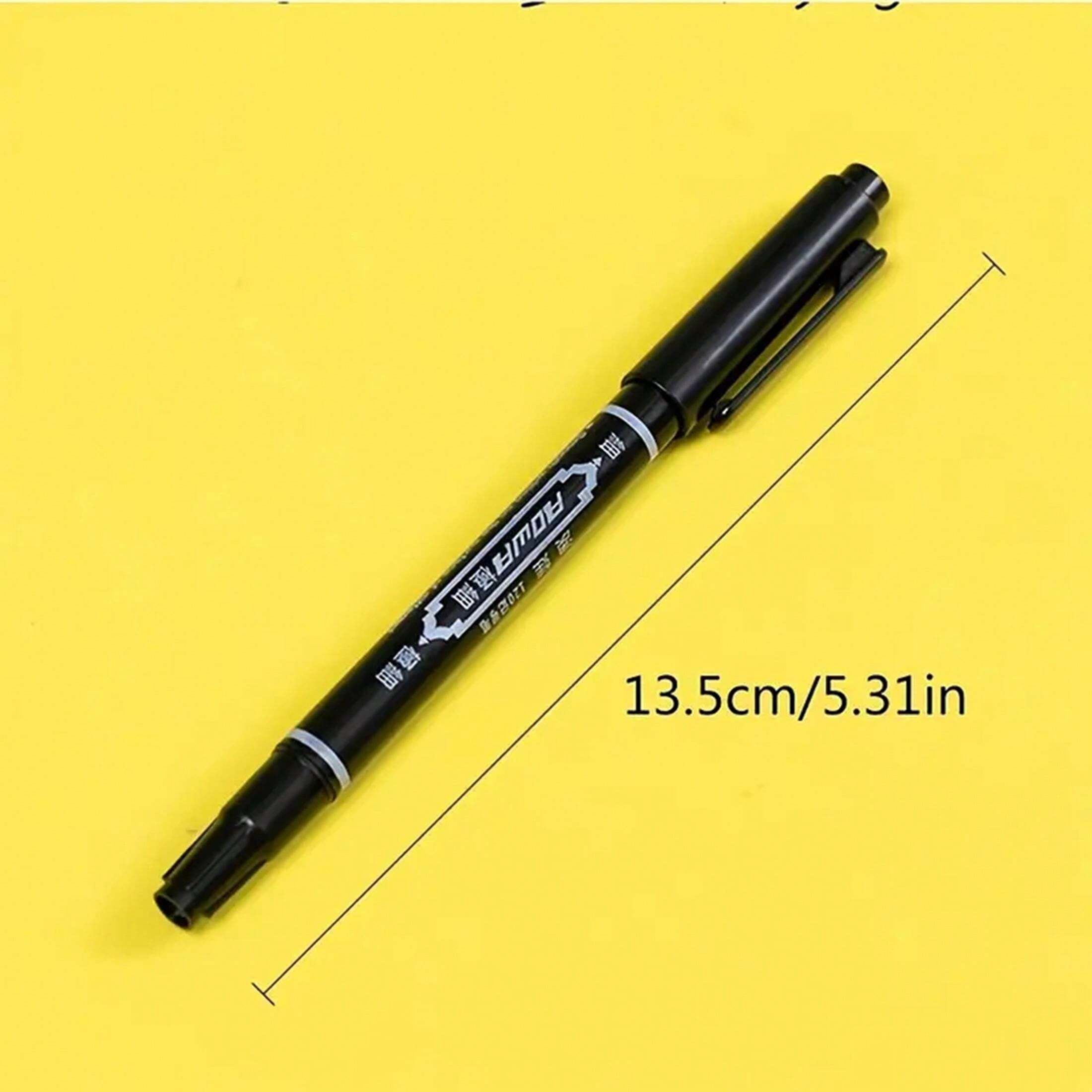 5 Packs Dual Tip Permanent Markers, Fine Point, Quick-Dry & Smudge ...