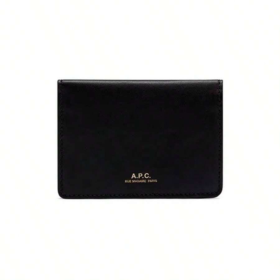 Apc Stefan Horizon Logo Card Wallet Black Shein Usa
