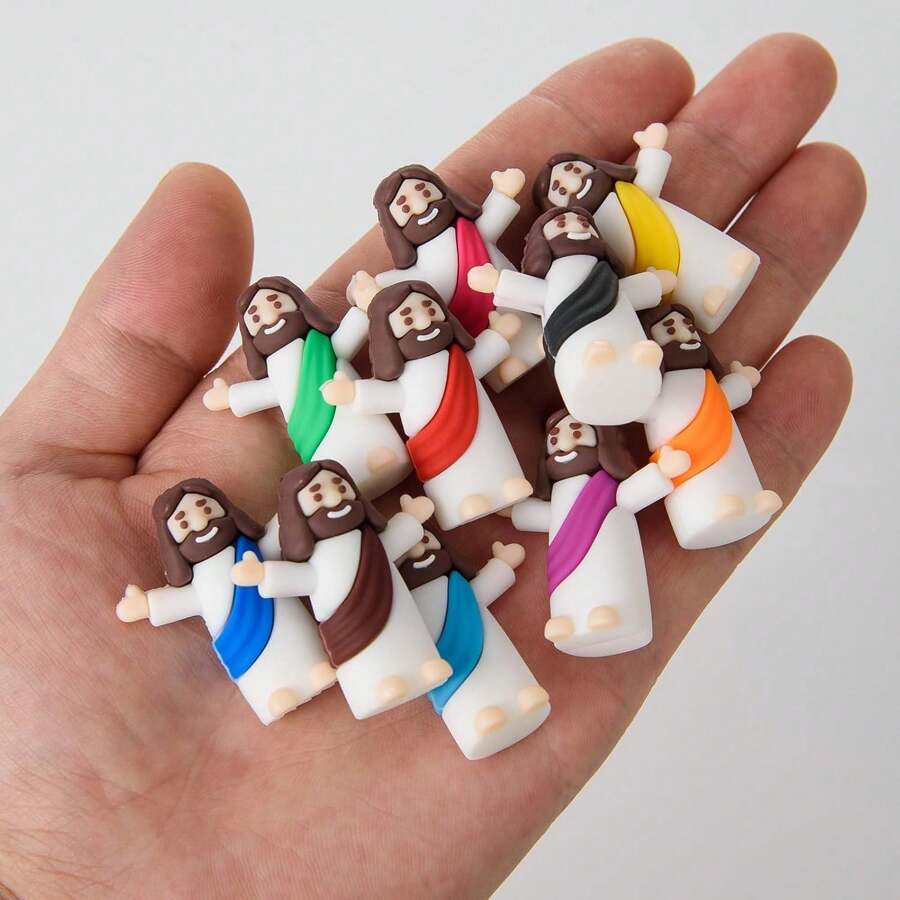 Jesus Toys Original Design Mini Rubber Little Jesus Statue Hide & Find ...