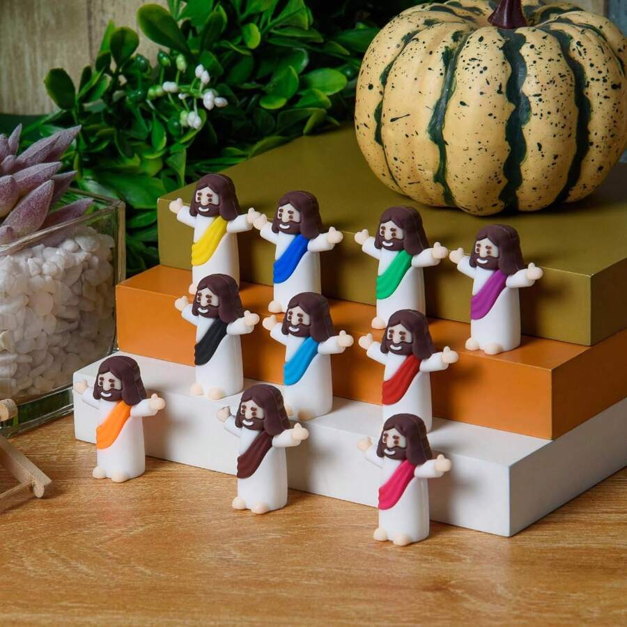 Jesus Toys Original Design Mini Rubber Little Jesus Statue Hide & Find ...