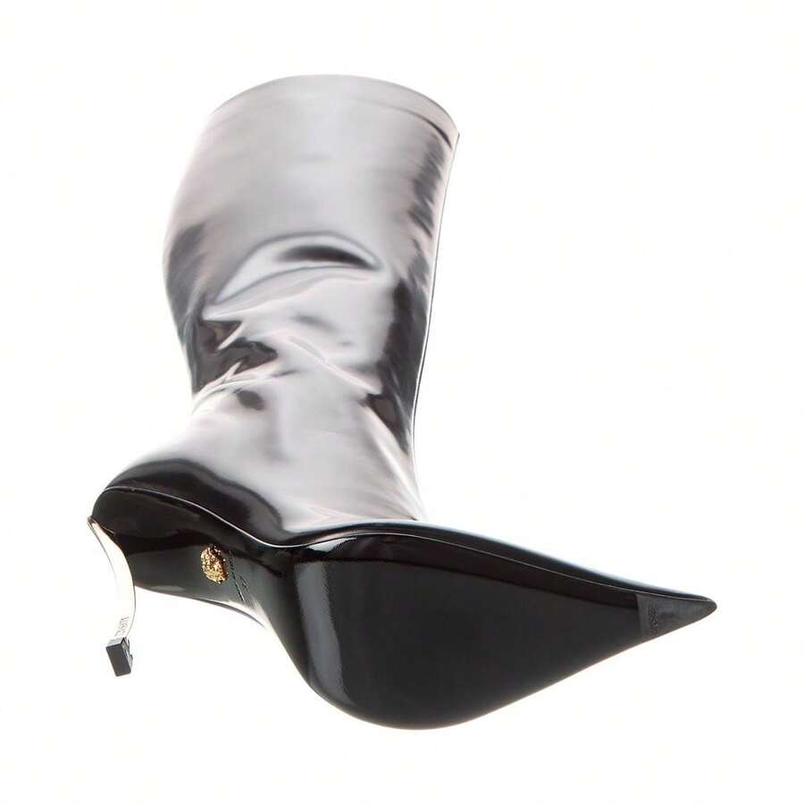 Versace Pin-Point Leather Knee-High Boot | SHEIN USA