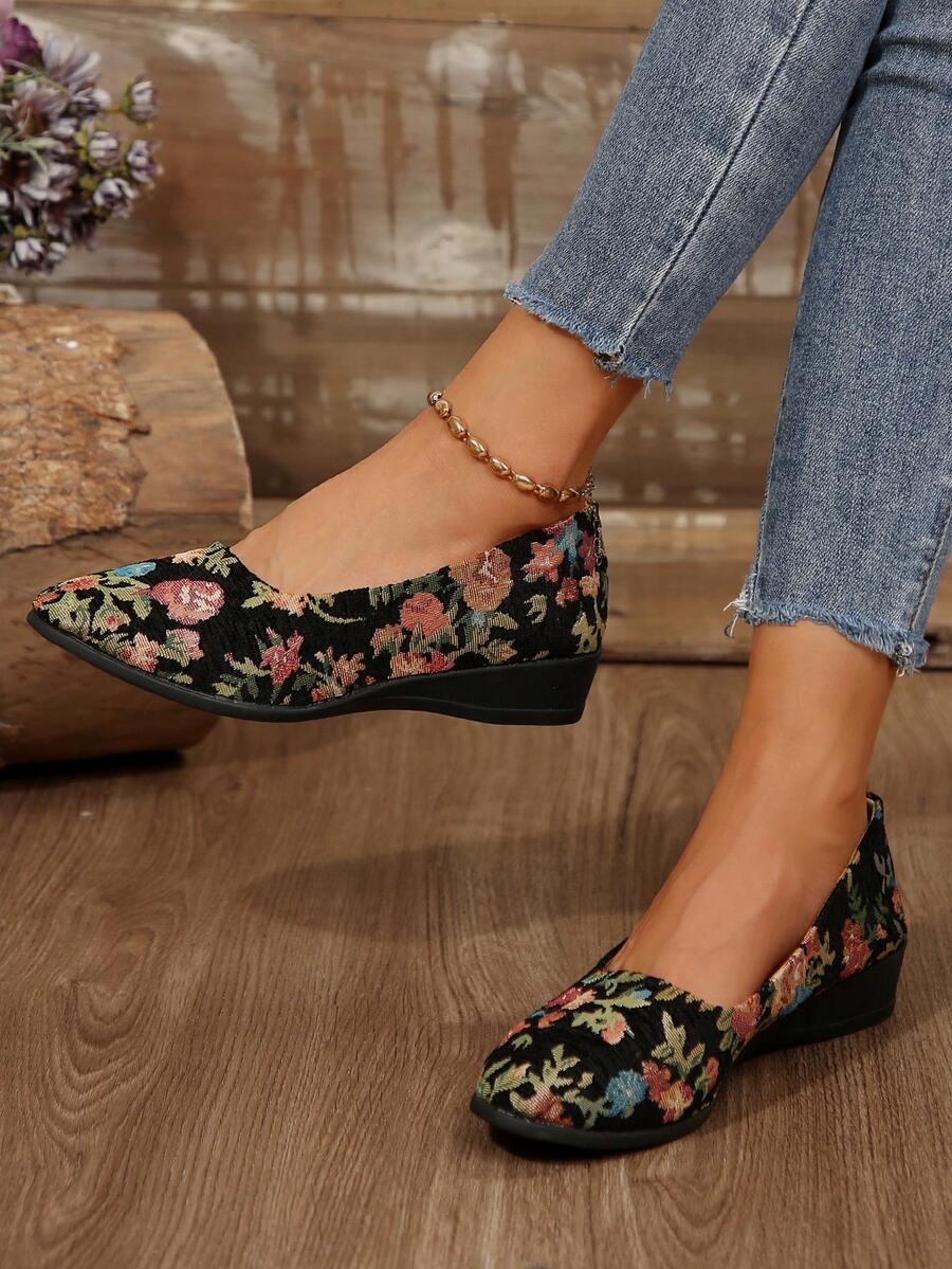 Ladies' Fashion Platform Slip-On Loafers, Soft Bottom Casual Comfort ...