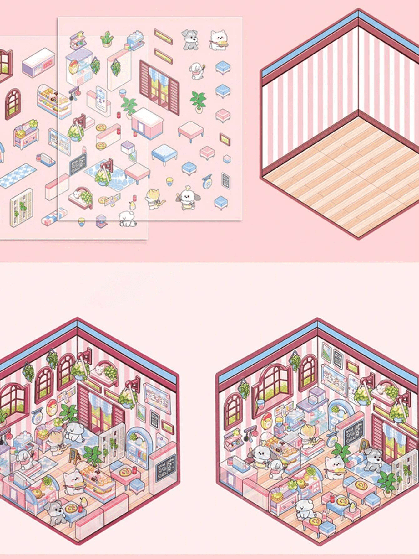 3D Decorative Stickers For Miniature House Scenes, DIY Crafts And ...