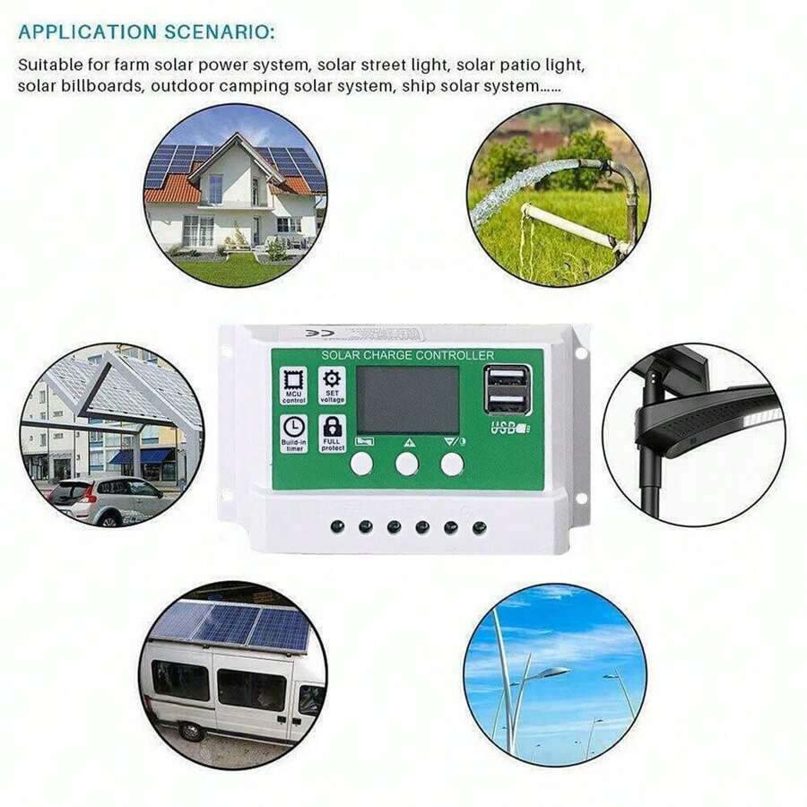 20 Watt 12 Volt Solar Panel Starter Kit With 600W Monocrystalline Solar ...