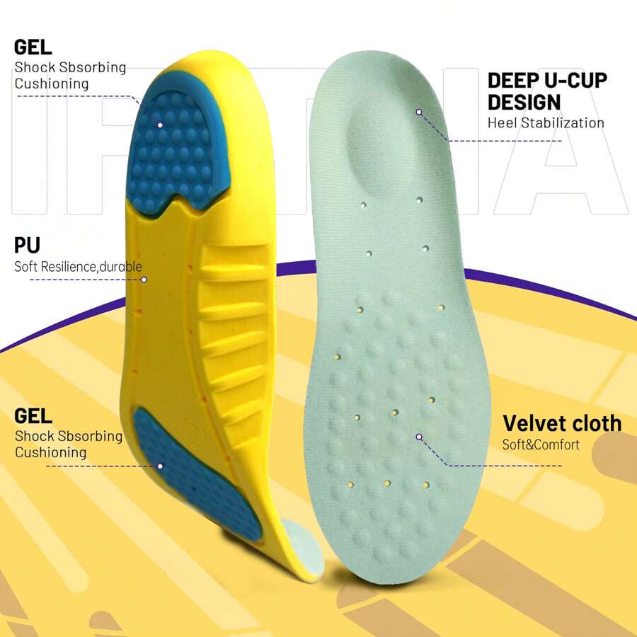 Men's Memory Foam Insoles, Work Boot Insoles, Running Shoes, Hiking ...