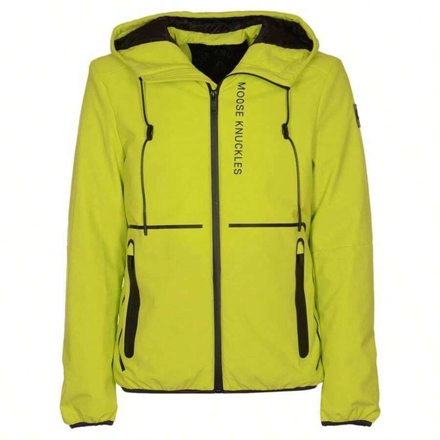 Moose Knuckles Greyton Hooded Jacket Lime Green | SHEIN USA