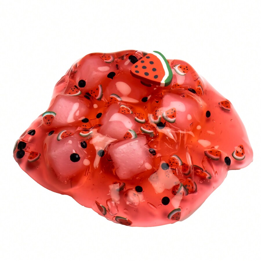 70/300ml Large Boba Crunchy Crystal Slime Kit - Leaf Watermelon Grape ...