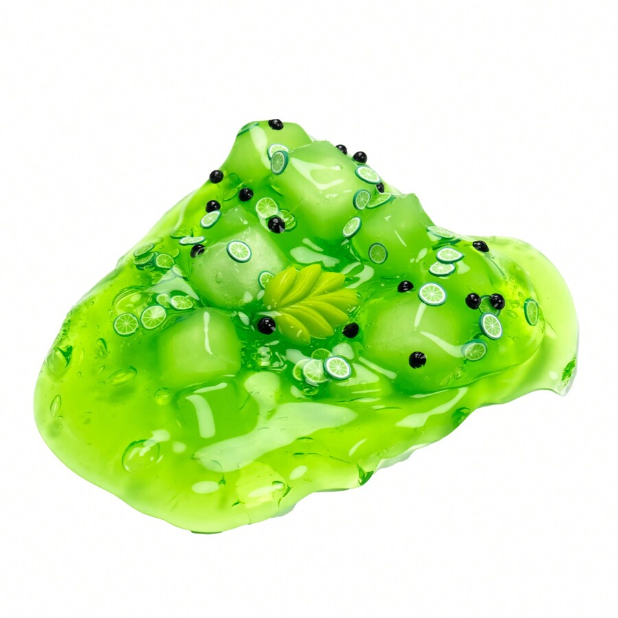 70/300ml Large Boba Crunchy Crystal Slime Kit - Leaf Watermelon Grape ...