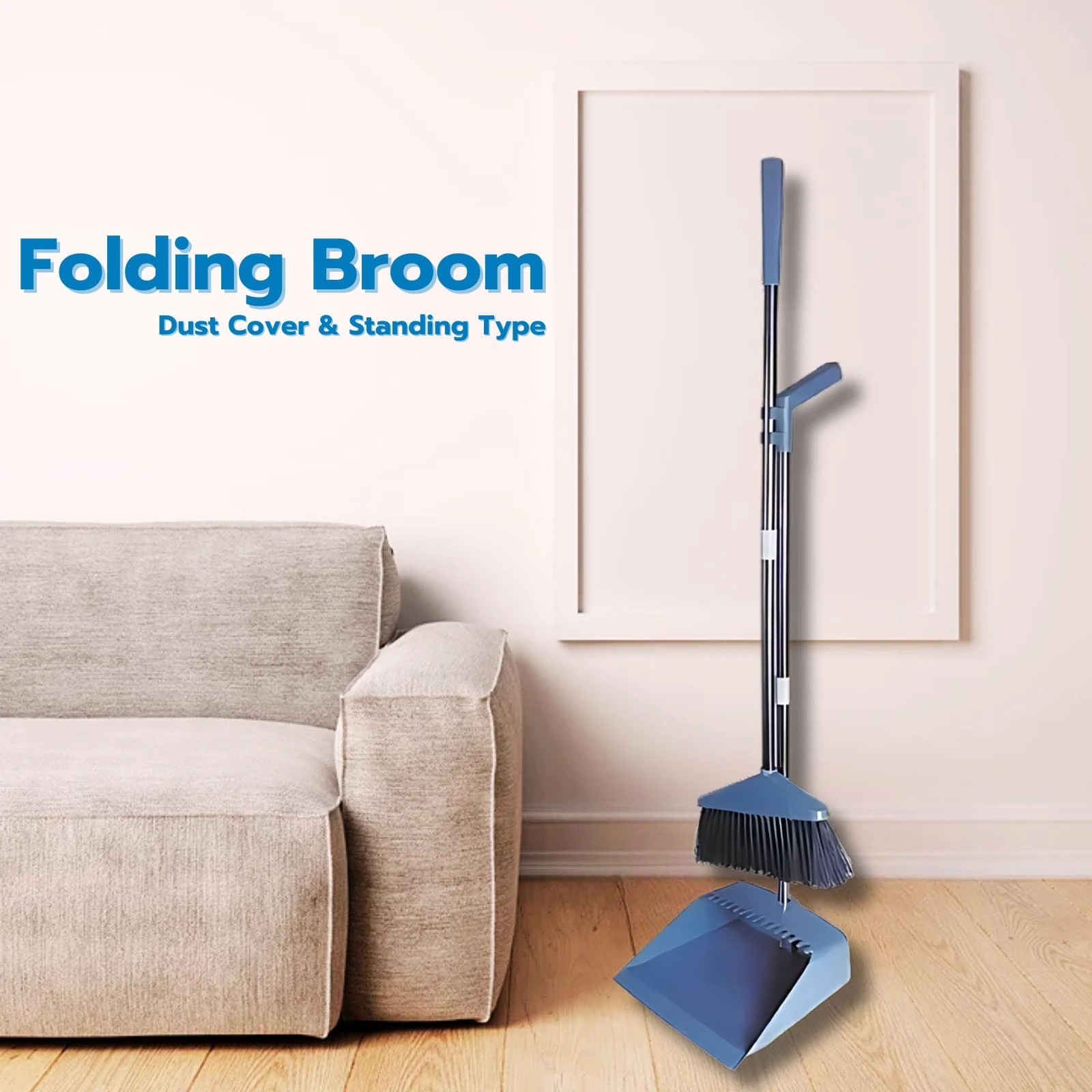 Foldable Broom And Dustpan Set, Lightweight, Durable And Cost-Effective ...